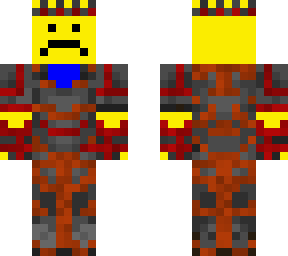 King Noob with netherite armor | Minecraft Skin