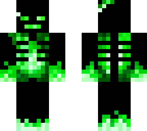 soulfire enderman green | Minecraft Skin