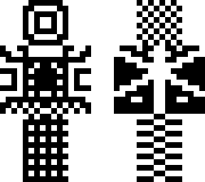 black and white monster | Minecraft Skins