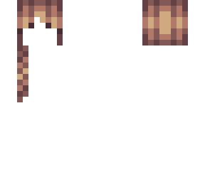 Brown Braid Hair - Base | Minecraft Skin