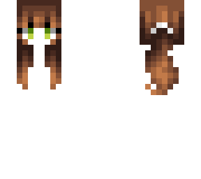 Female HB - Brown Ponytail w/ Bangs | Minecraft Skin