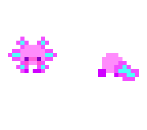 Pink Axolotl Skin | Minecraft Skin