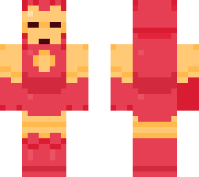 Retro Iron-Man | Minecraft Skin