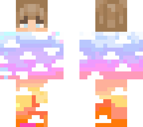 sunset clouds | Minecraft Skin