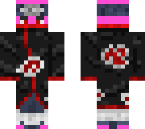 Akasuki Skin Layout | Minecraft Skin