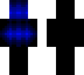 Blue Glowing Axo Axolotl | Minecraft Skin