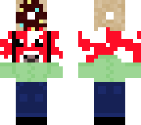 Mooshroom cow holding Donut | Minecraft Skin