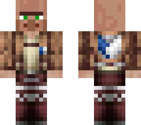 attack on titan eren yaeger villager | Minecraft Skins