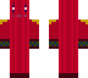 Demon with red ropes and wrist bands | Minecraft Skin