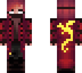 lava dragon symbol masked | Minecraft Skin