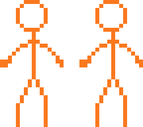 Orange stickman Alan Becker V2 | Minecraft Skin