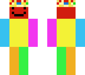 Rainbow Crown skin | Minecraft Skin