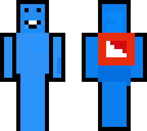 The Blue Dude Youtuber Edition | Minecraft Skin