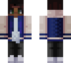 {{ Varsity Jacket / M / BLU }} | Minecraft Skin