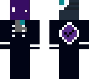 Black/Purple/Cyan mythrodak updated | Minecraft Skin