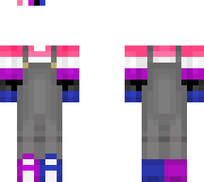 Genderfluid overall ob | Minecraft Skin