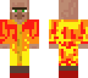 Villager of fire | Minecraft Skin