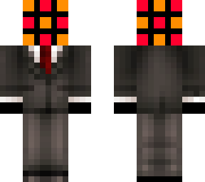 Rubiks cube man in a suit | Minecraft Skin