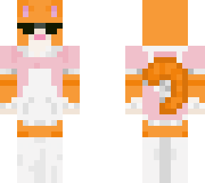 Maid Ginger Cat version | Minecraft Skin