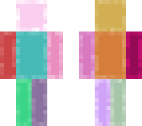 rainbow outlined | Minecraft Skins