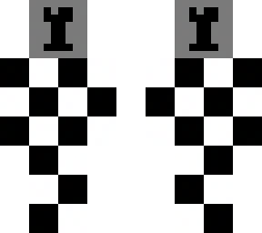 Black Rook Chess Piece | Minecraft Skin
