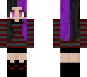 black and red emo | Minecraft Skins