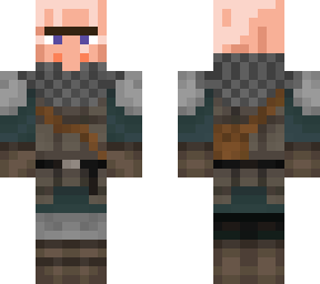 Not mine) White Medieval Villager | Minecraft Skin
