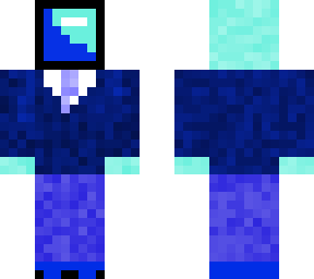 smart cyan among us | Minecraft Skin