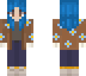 blue hair 70s | Minecraft Skin