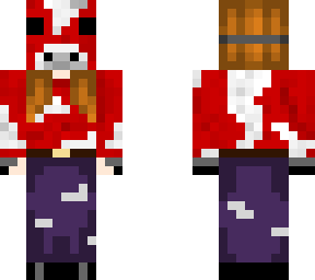 Mooshroom girl w Mask | Minecraft Skin