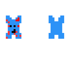 In the night garden - blue crisscross haahoo | Minecraft Skin