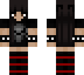 metalhead girl skin | Minecraft Skin