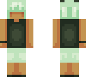 Pastel Green Hair Unisex | Minecraft Skin