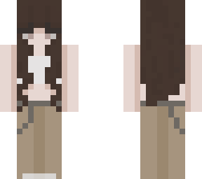 Beige Baggy Jeans ~ Girl | Minecraft Skin