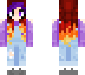 Cute Girl in Overalls | Minecraft Skin