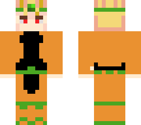 Dio on outside and THE WORLD on inside | Minecraft Skin