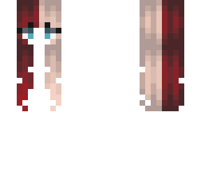 Female HB - Wine Red Split Dull Blonde | Minecraft Skin