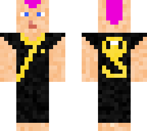 hawk (Purple Mohawk) | Minecraft Skin