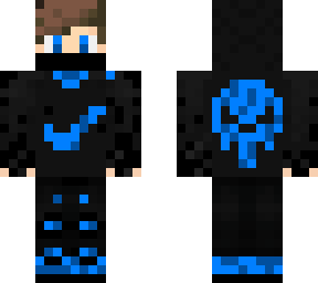 mc BLUE skin COOL DISIGHN EXTREMMMMM | Minecraft Skin