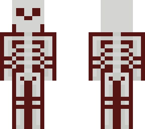 Red skellett | Minecraft Skin
