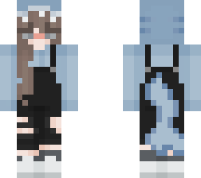 Shark girl with tail | Minecraft Skin