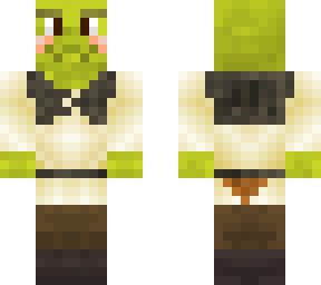 Shrek With Poop Coming Out His Booty | Minecraft Skin