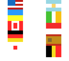 some flags of the world | Minecraft Skin