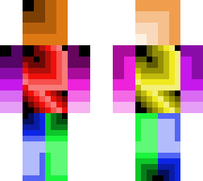 the rainbow void | Minecraft Skin