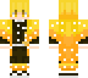 ?~Agatsuma Zenitsu~? | Minecraft Skin