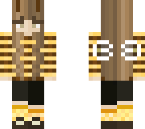 Cute girl - honey bee | Minecraft Skin