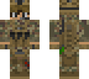 Full Multicam Camo Vest Rig | Minecraft Skin