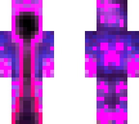 Glowing Strawberry Fade Mage | Minecraft Skin