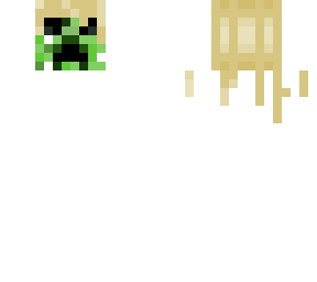 creeper head whit hair | Minecraft Skin