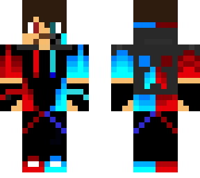 gamer red and blue | Minecraft Skin